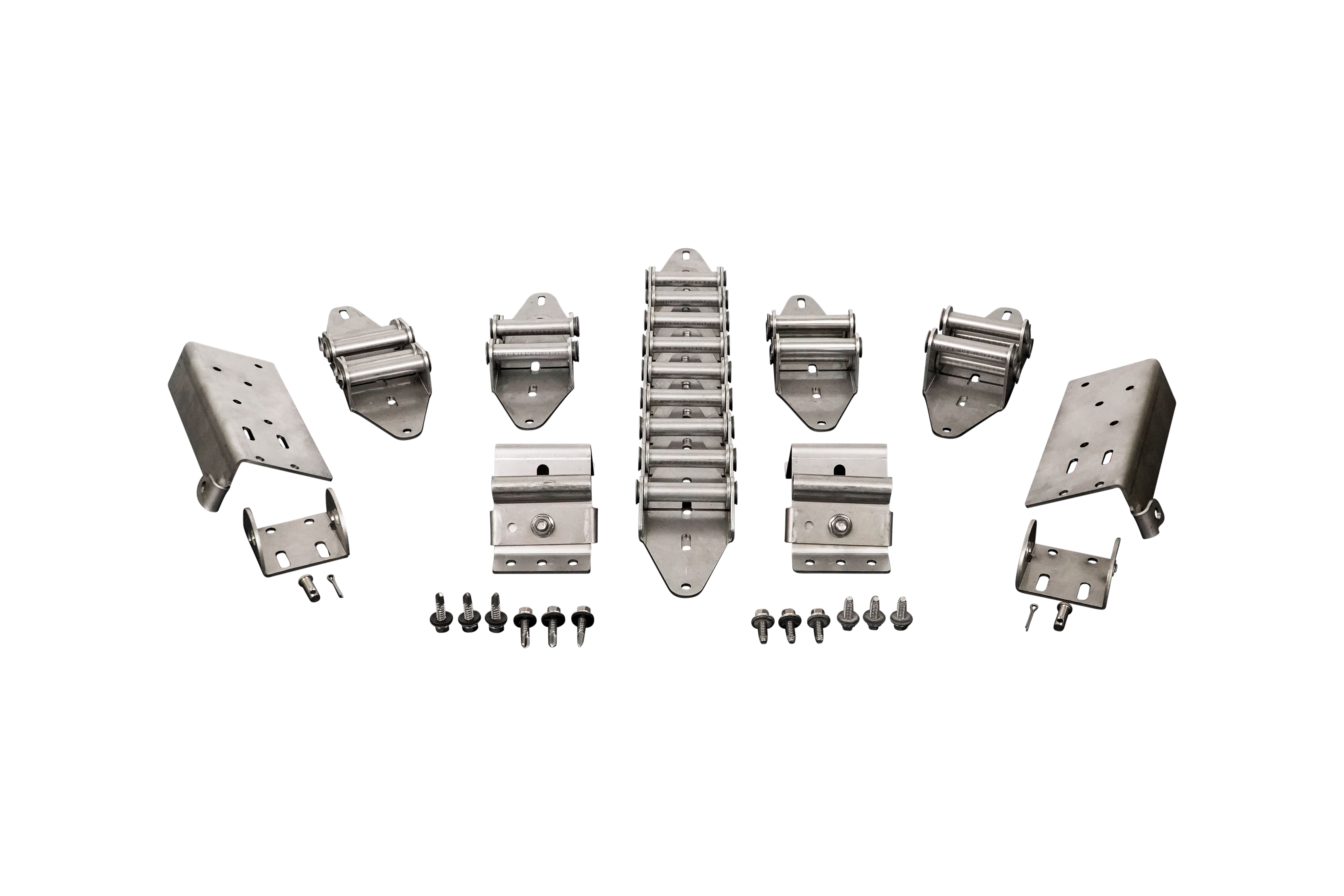 Face Hardware Kit - 2 Inch Track | Single End Stile – Stainless Steel ...